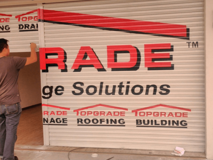 Roller Shutter / Wall Paint Sign - Ron Sign Sdn Bhd